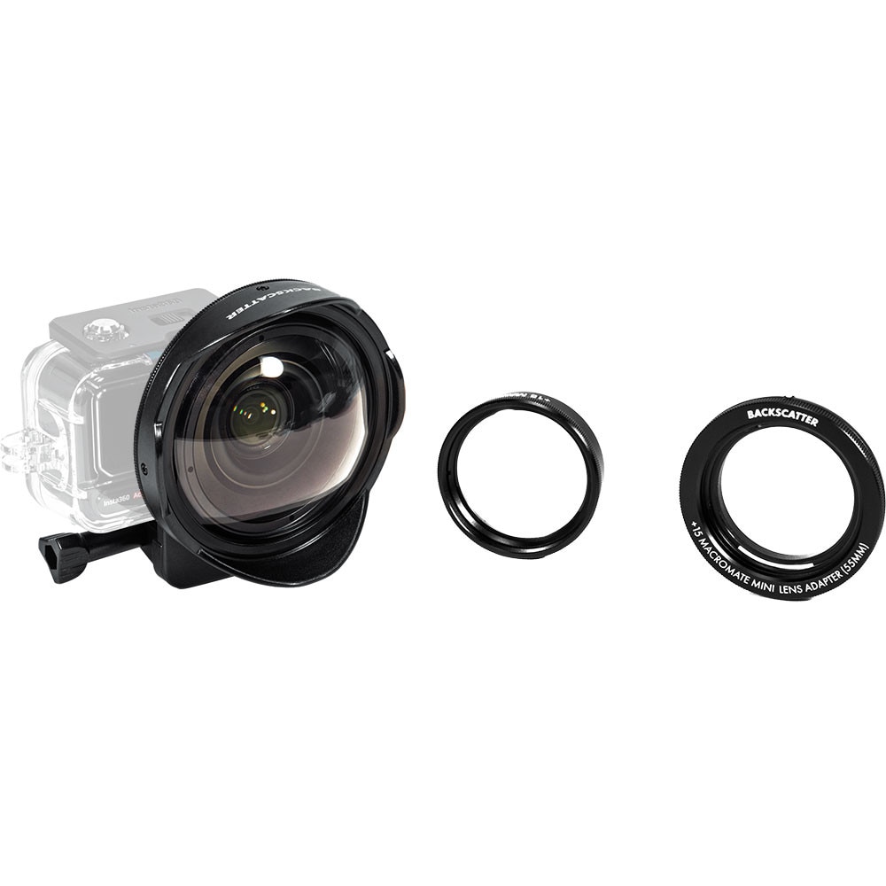 Backscatter Sharp Wide Lens Pro, +15 MacroMate Mini Lens, & QRS-02 ...