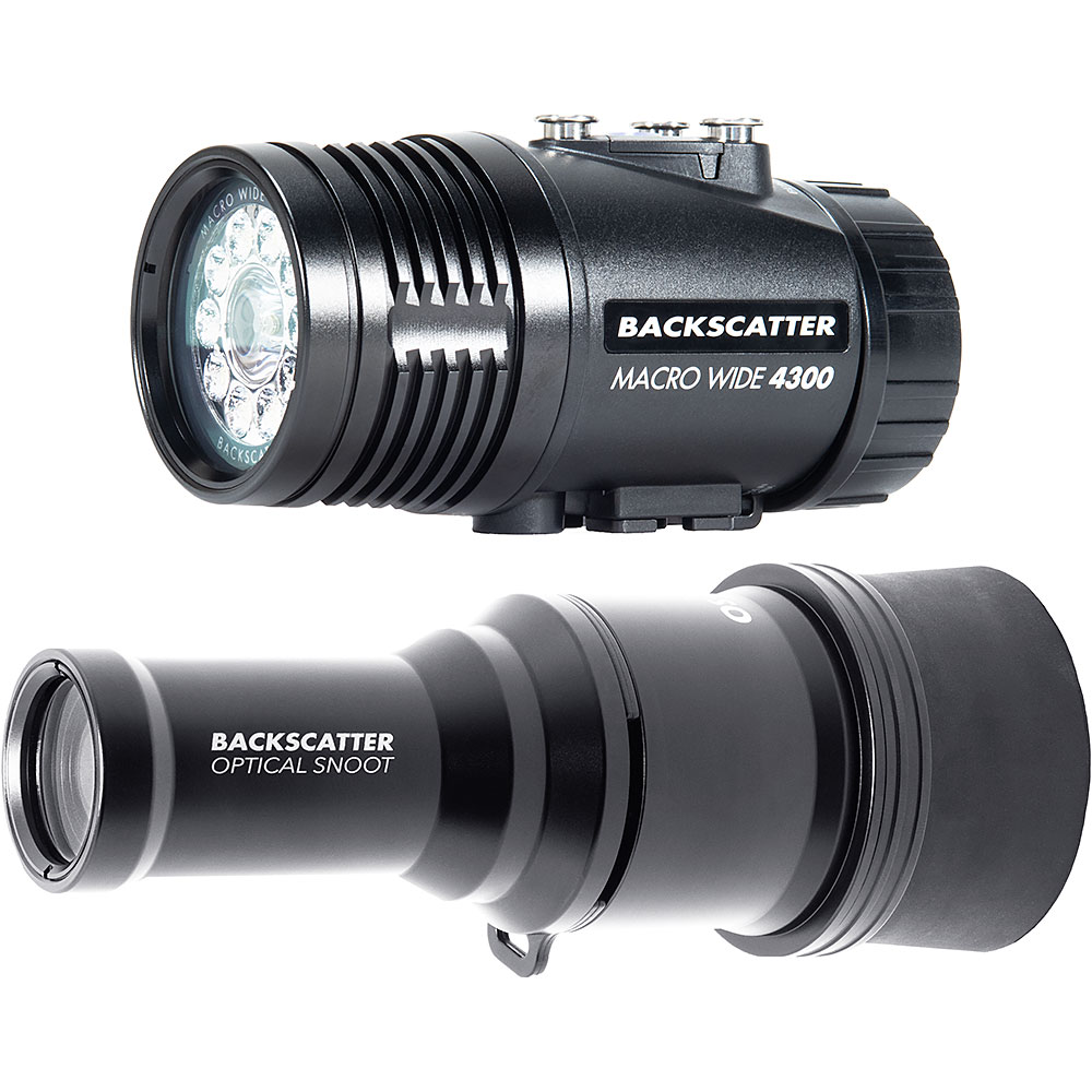 Backscatter MW-4300 & OS-1 Underwater Video Light & Snoot Package