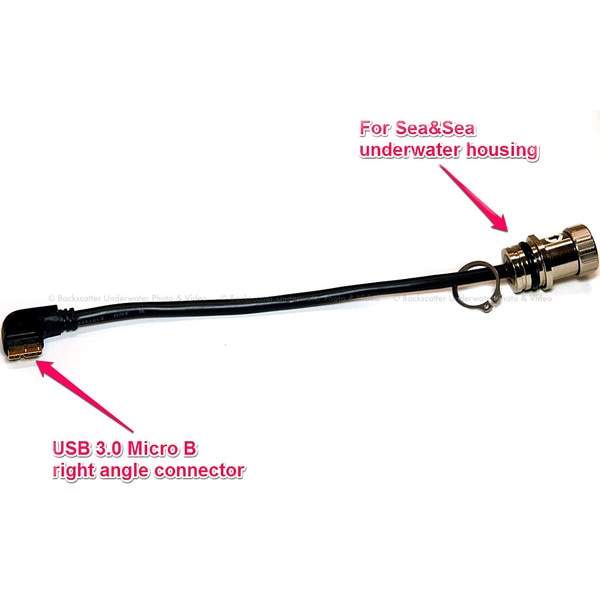 Dive And See Underwater Usb 30 Micro B Bulkhead Connector For Seaandsea Housings