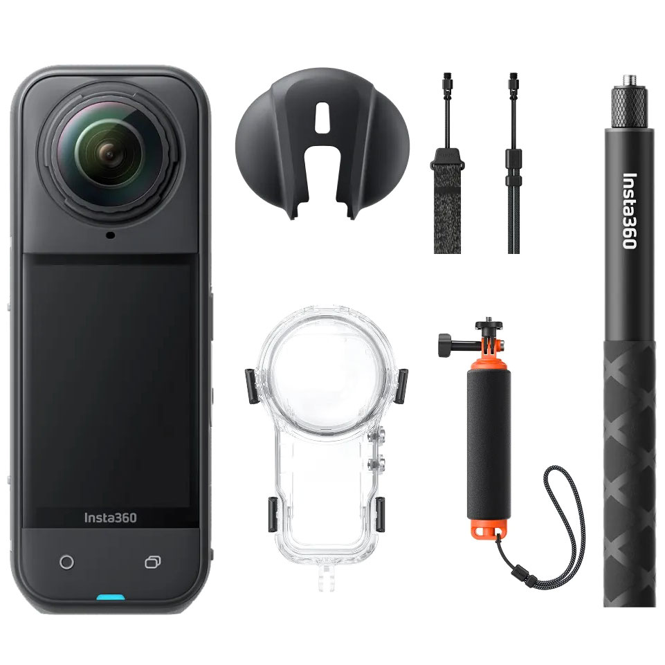 Insta360 X5 360° Invisible Dive Bundle Action Camera