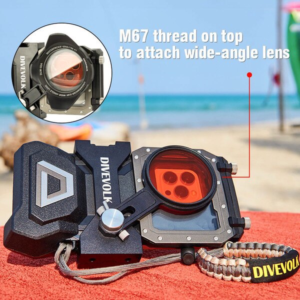 DiveVolk Seatouch 4 Max Plus iPhone Underwater Housing Ocean Kit